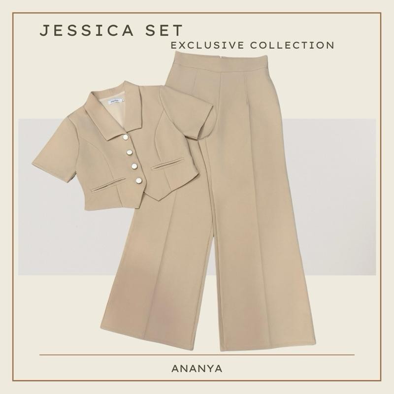 Jessica Set ชุดเซตสไตล์มินิมอลเรียบหรูAN298 | Shopee Thailand