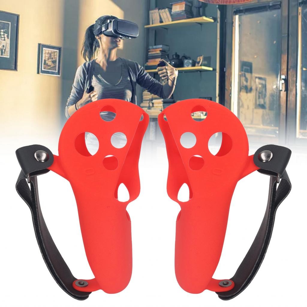 VR Controller Grip Protector Knuckle สายรัดสัมผัสแบบนุ่มปรับได้สำหรับ ...
