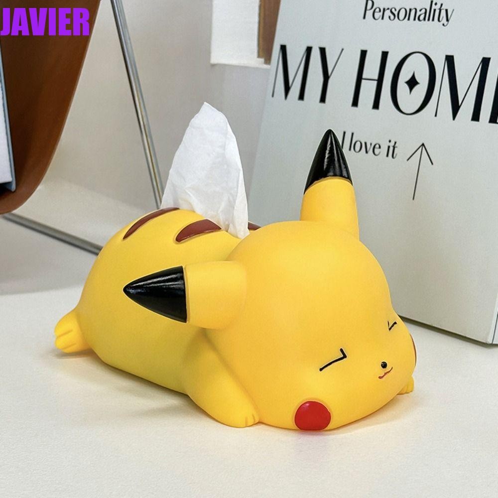 JAVIER Pikachu กล่องกระดาษทิชชู, รูปตุ๊กตาของเล่นกล่องเก็บกระดาษทิชชู ...