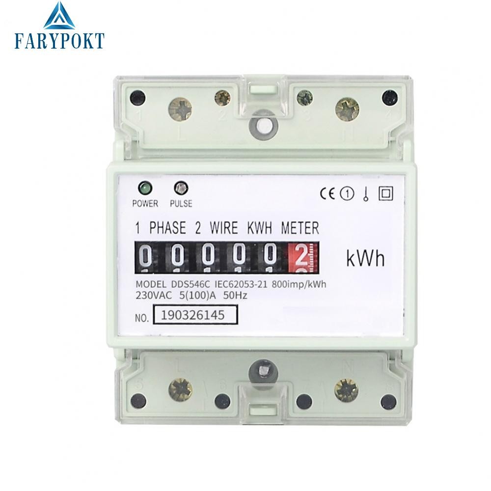 DIN Rail Meter 100A กระแสไฟสูงสุด 5A การมีเพศสัมพันธ์แบบออปติคัล ...
