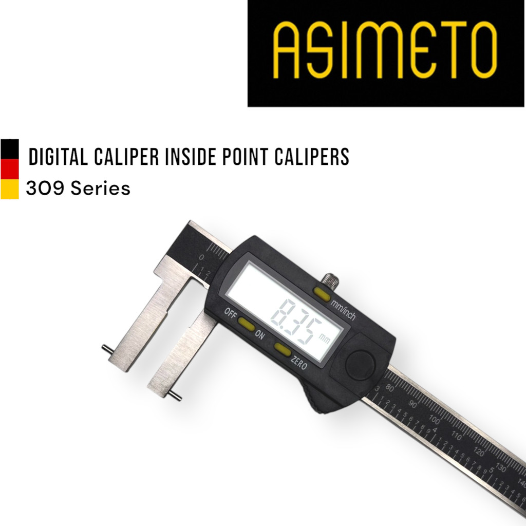 Asimeto เวอร์เนียดิจิตอลวัดร่องด้านในปลายเข็ม Digital Caliper Inside ...