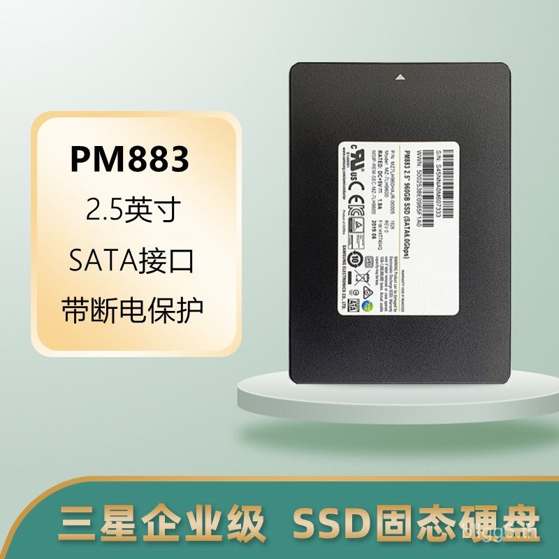 ไดรฟ์โซลิดสเตต Samsung PM883 ขนาด 240G 480G 960G สำหรับแล็ปท็อปและเดสก์ท็อป SATA คอมพิวเตอร์ SSD ...