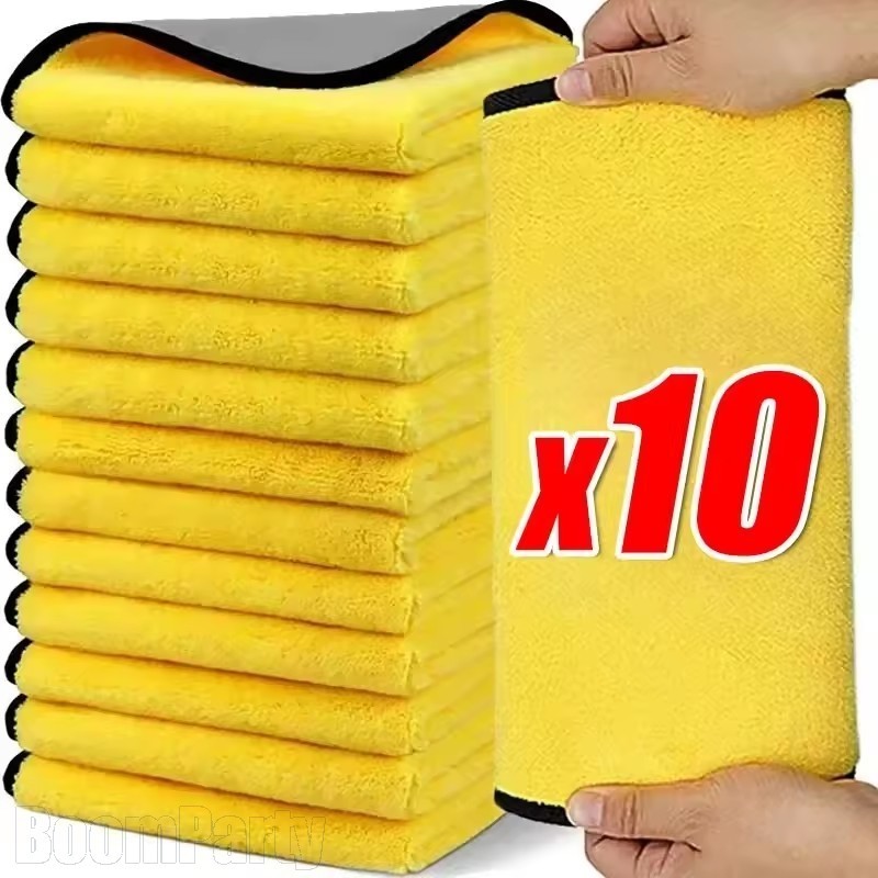 3/5/10PCS Ultrafine Fiber Absorbent Drying Cloth - Double-side Soft ...