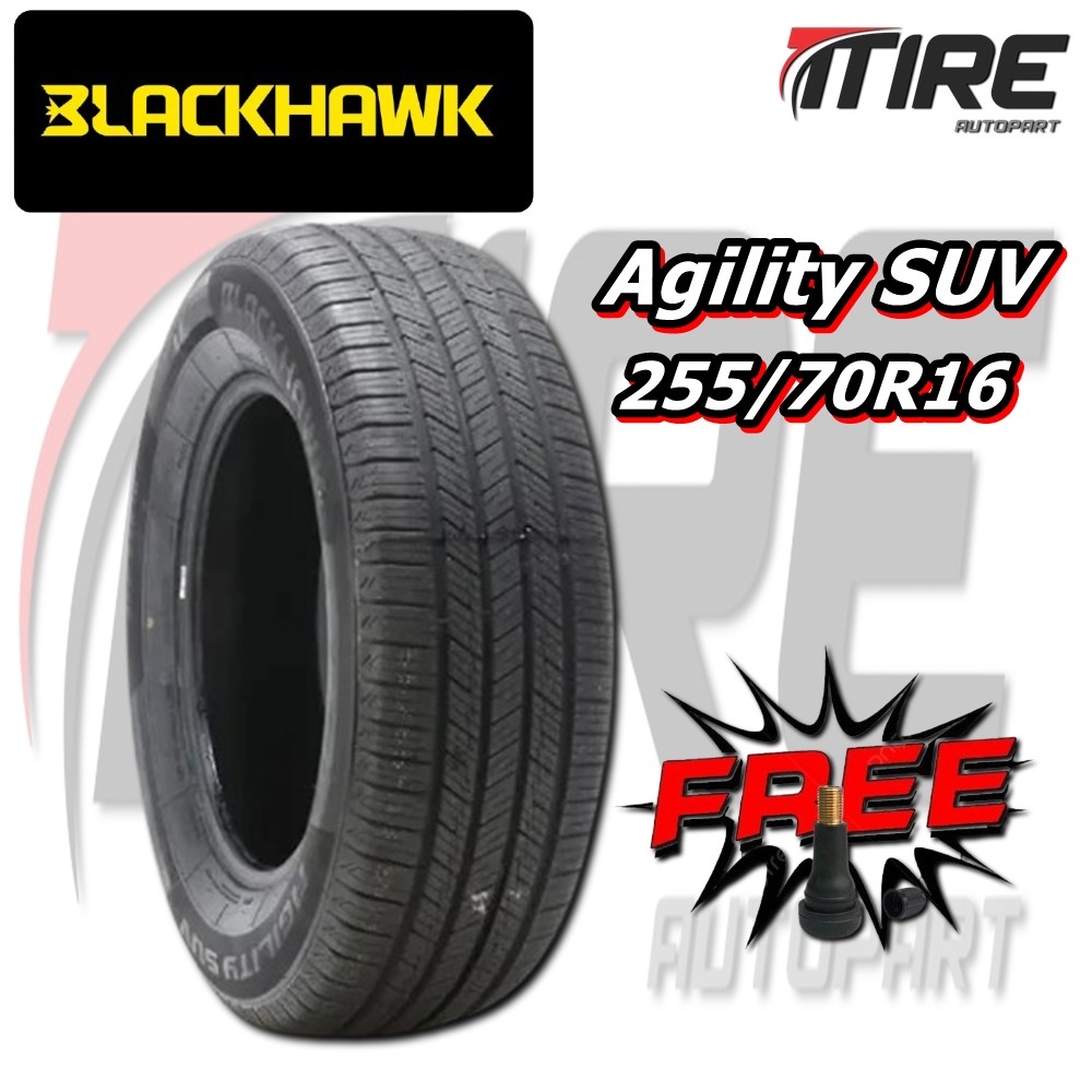 ยางรถยนต์ ขนาด 255/70R16 รุ่น Agility SUV ยี่ห้อ BLACKHAWK (แถมจุ๊บลม) | Shopee Thailand