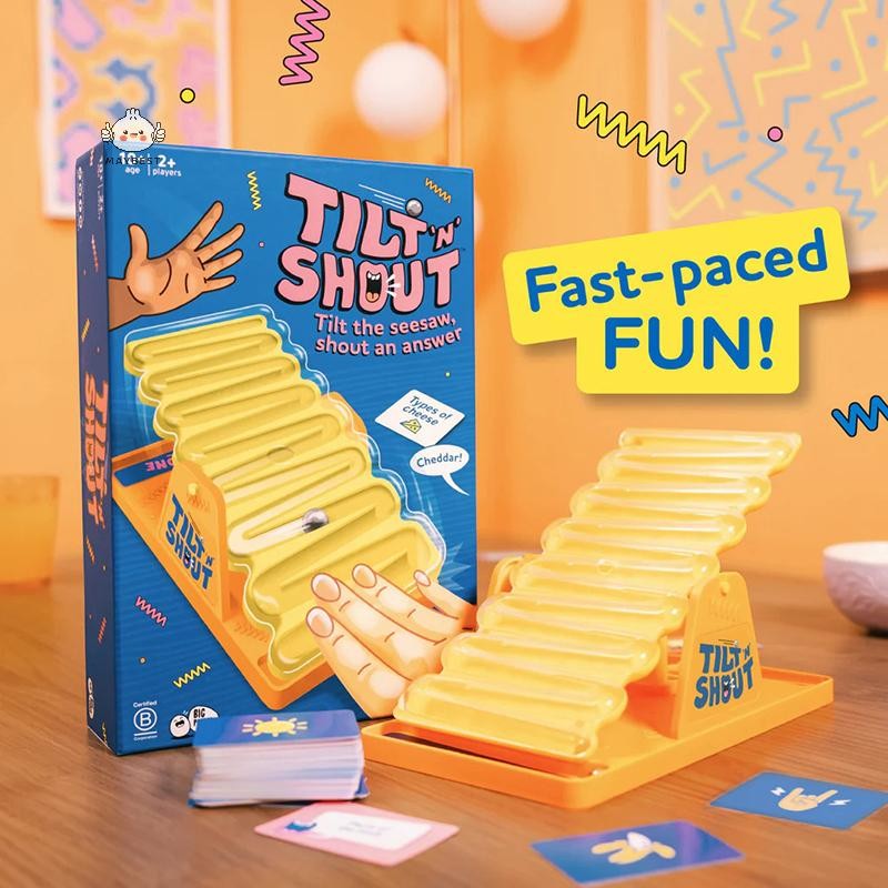 {maybest} เลื่อยโยกที่น่าตื่นเต้น Tilt N Shout Board Games เกมโต๊ะ ...