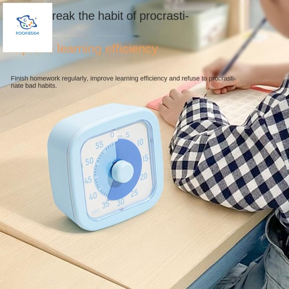 ROOKIEDD4 Visual Timer, 60-Minute Silent Countdown Timer, การทําภาพสะดวก Self-discipline Square ...