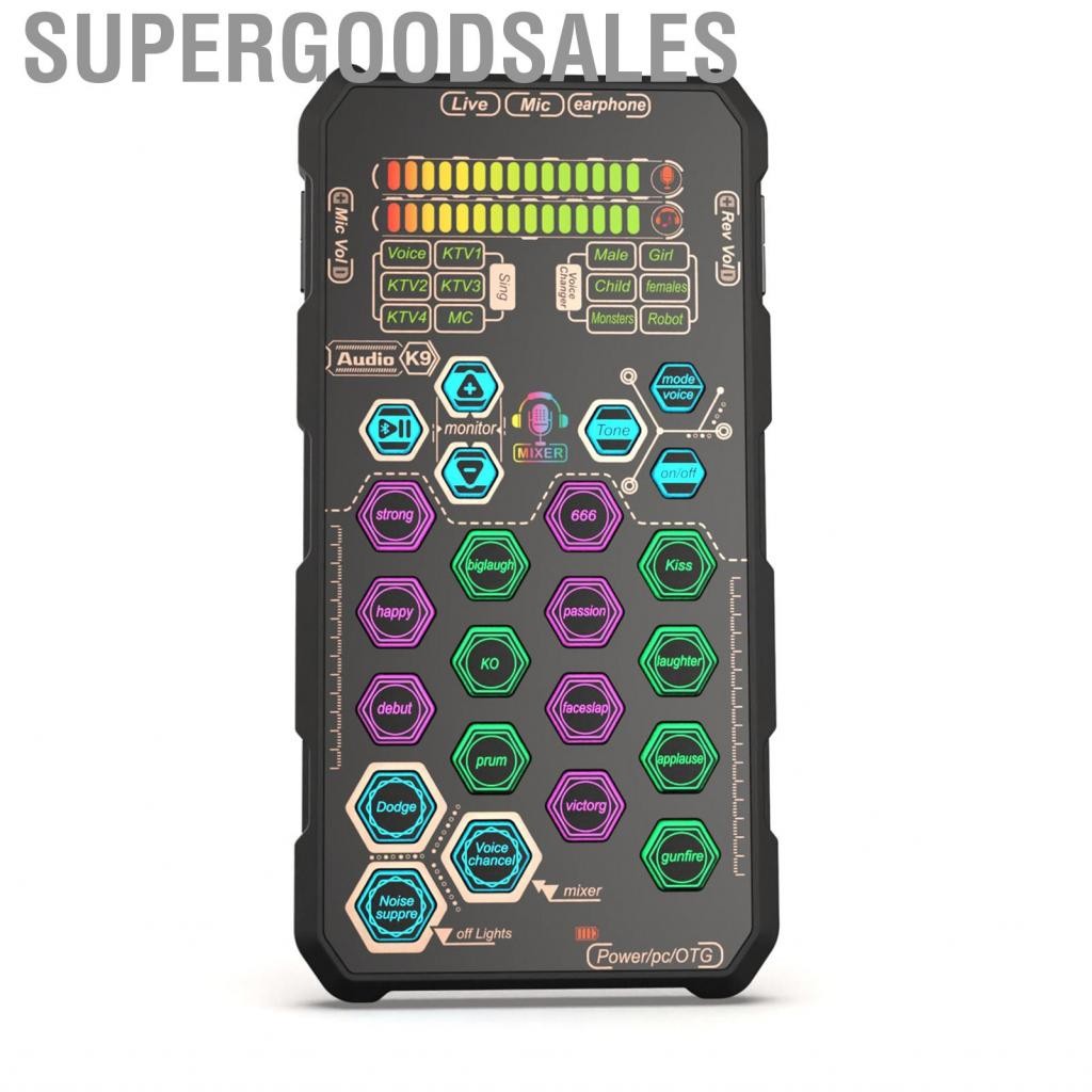Supergoodsales K9 Handheld Live Sound Card Board ชุดด้วยการเปลี่ยนเสียง ...