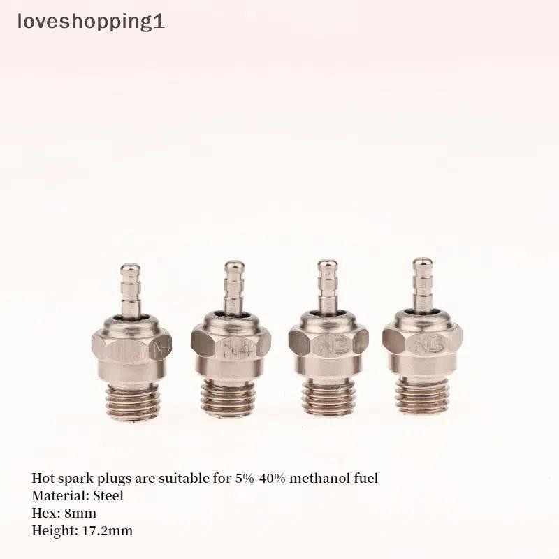 LOVE 1/2 ชิ้น Spark Glow Plug เบอร์ 8 N3 N4 ร้อน 70117 ใช้งานร่วมกับ RC Nitro เครื่องยนต์ ...