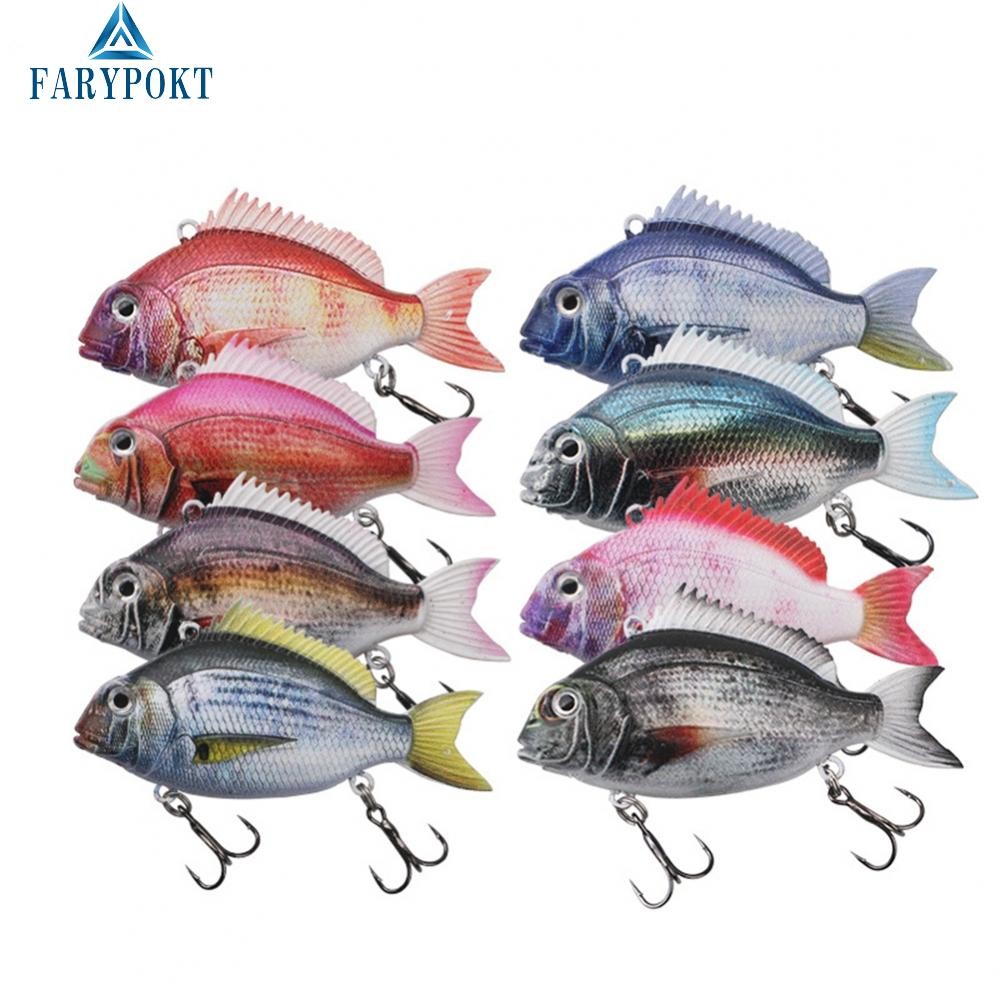 3D พิมพ์ Bream Lure Fishing Tackle ความหนาแน่นสูงวัสดุ ABS เขย่าแล้วมี ...