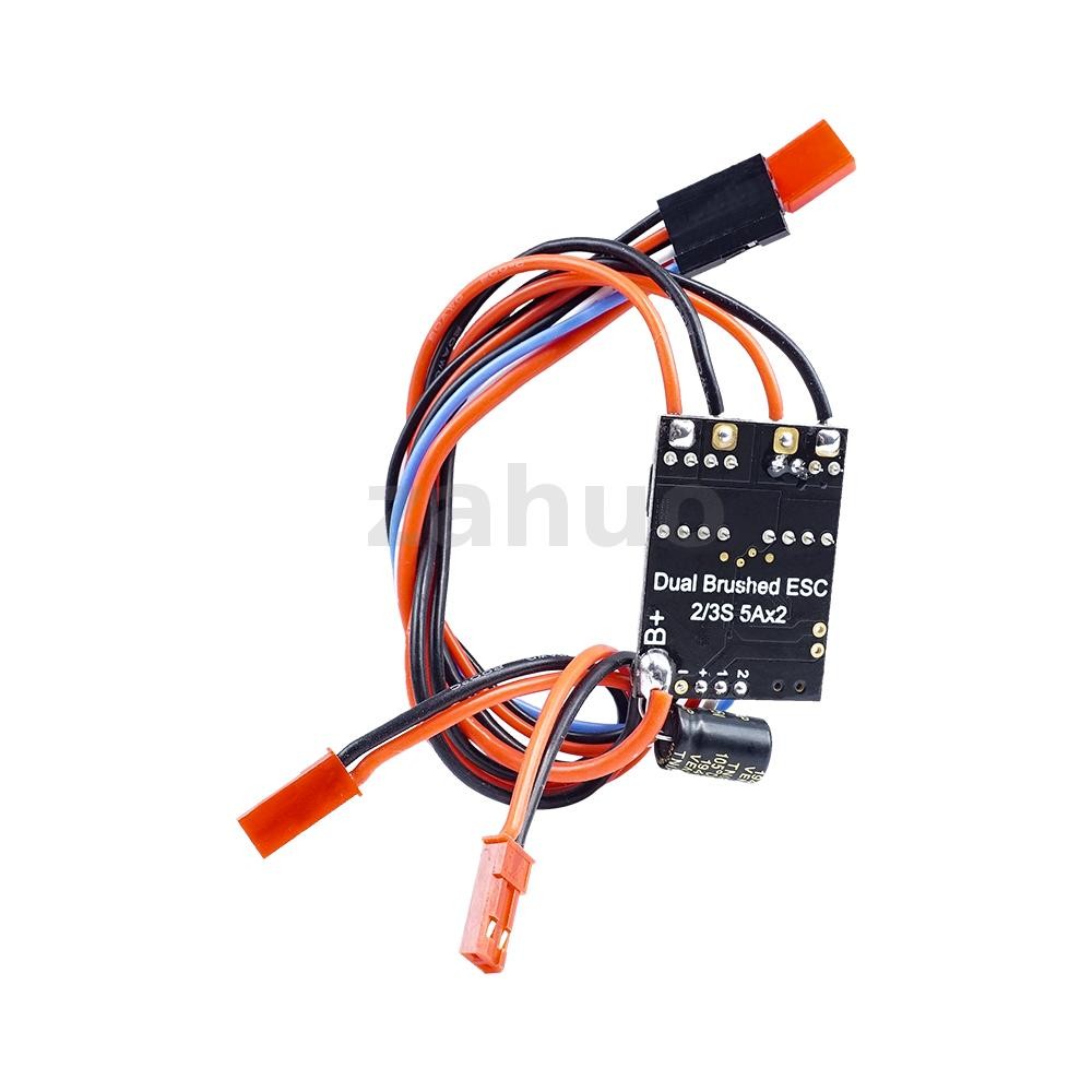 Flipsky Dual Way 5AX2 Brushed ESC Speed Controller 2-3S สําหรับ 130/180 ...