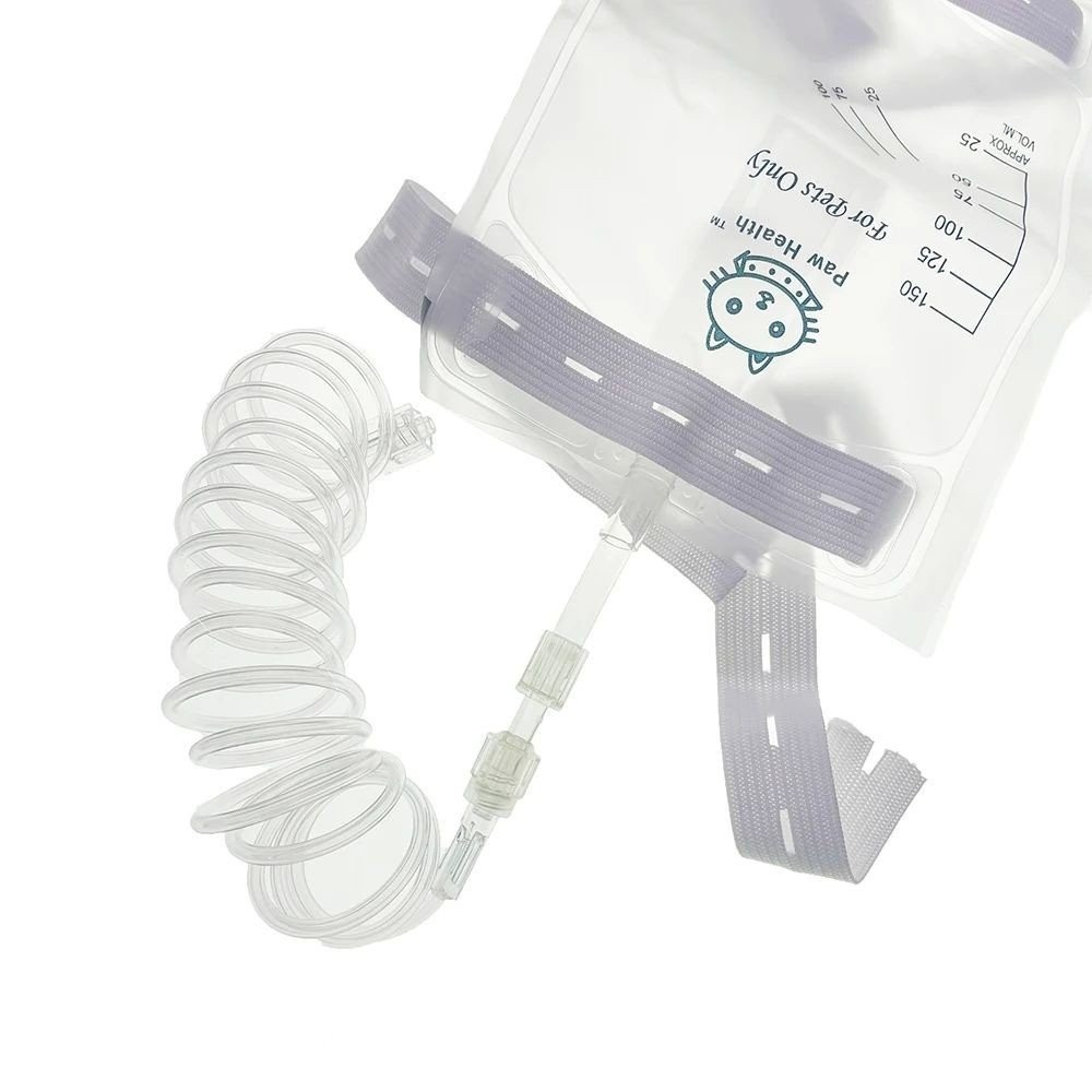 Professional Pet Dog Cat Urine Drainage Collection Bag Luer Lock With ...