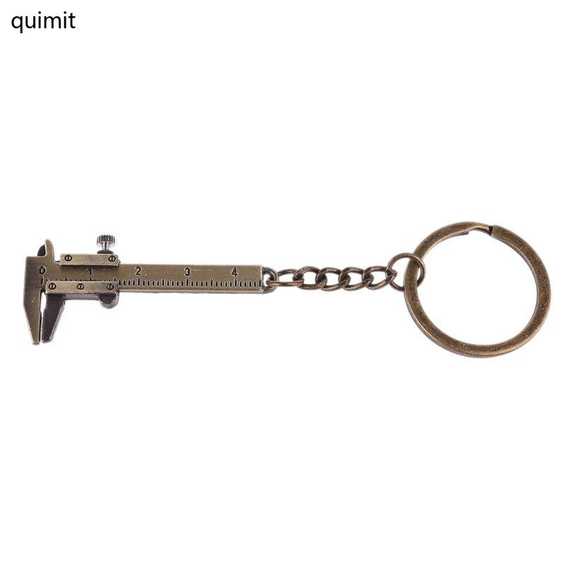 QUIM แบบพกพา Mini Vernier Caliper สําหรับ Key Ring Alloy Calipers Gauge ...