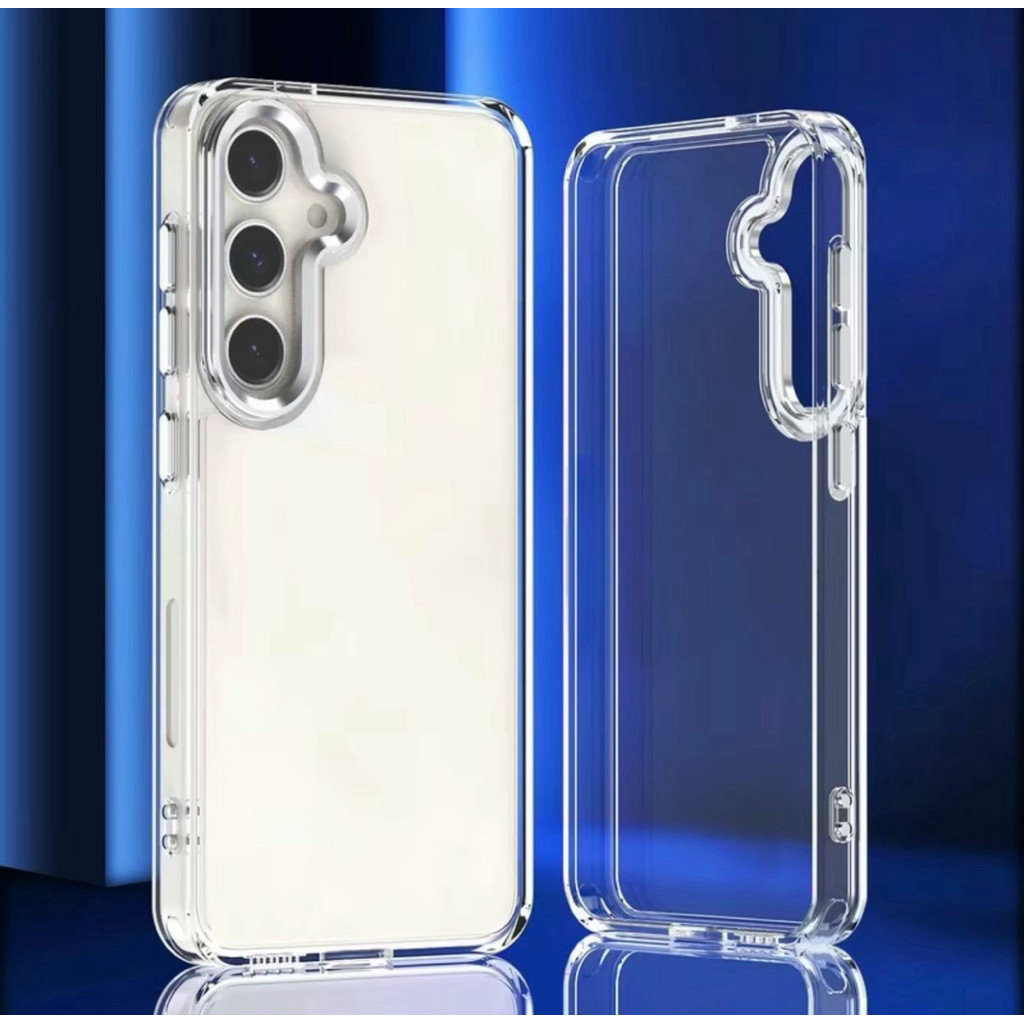 เคสหลังแข็งขอบใส สำหรับ Samsung A06 A16 A26 A36 A56 S24FE A55 A05S A54 S24Ultra S23FE A35 A25 ...