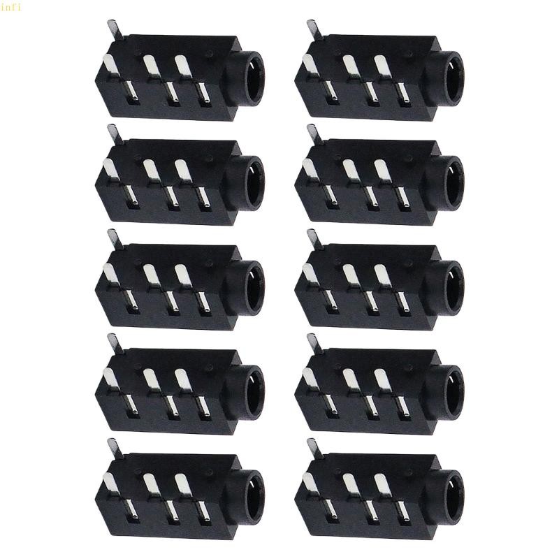 Infi 10 ชิ้นขนาดกะทัดรัด 3 5 มิลลิเมตรแจ็คหูฟัง PJ320A Connectors ...