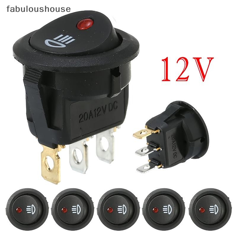 FLTH บน Off Rocker สวิทช์สีแดง Led หมอกโคมไฟสัญลักษณ์รถ Van รถบรรทุก 23 ...