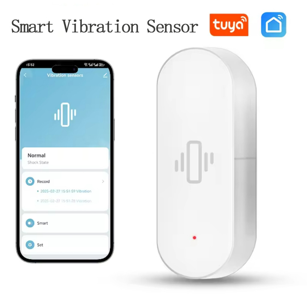 Tuya Smart Life เซ็นเซอร์สั่นสะเทือน WiFi Tuya Sensor Monitor App ...