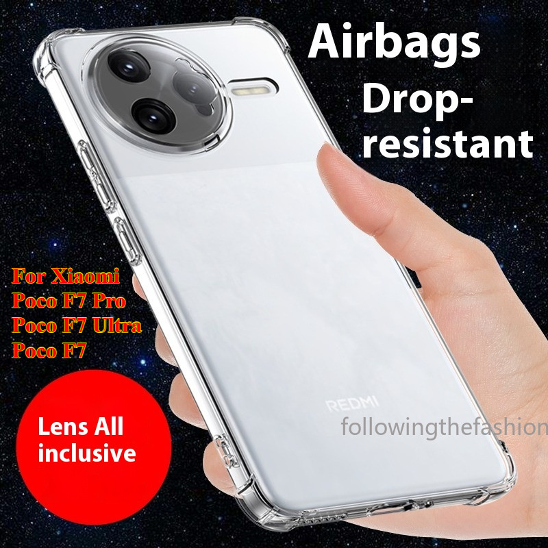 สําหรับ Xiaomi Mi Poco F7 Pro Mi Pooc F7Pro Poco F7 F7Pro F7Ultra 4G 5G ใสซิลิโคนกันกระแทก ...