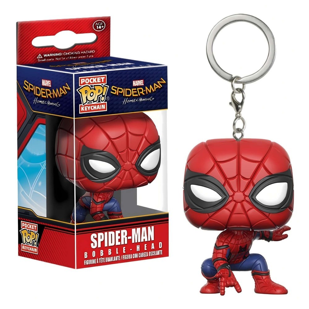 Funko Pocket POP! พวงกุญแจ: Marvel SPIDER-MAN Homecoming - ของเล่นฟิกเก ...