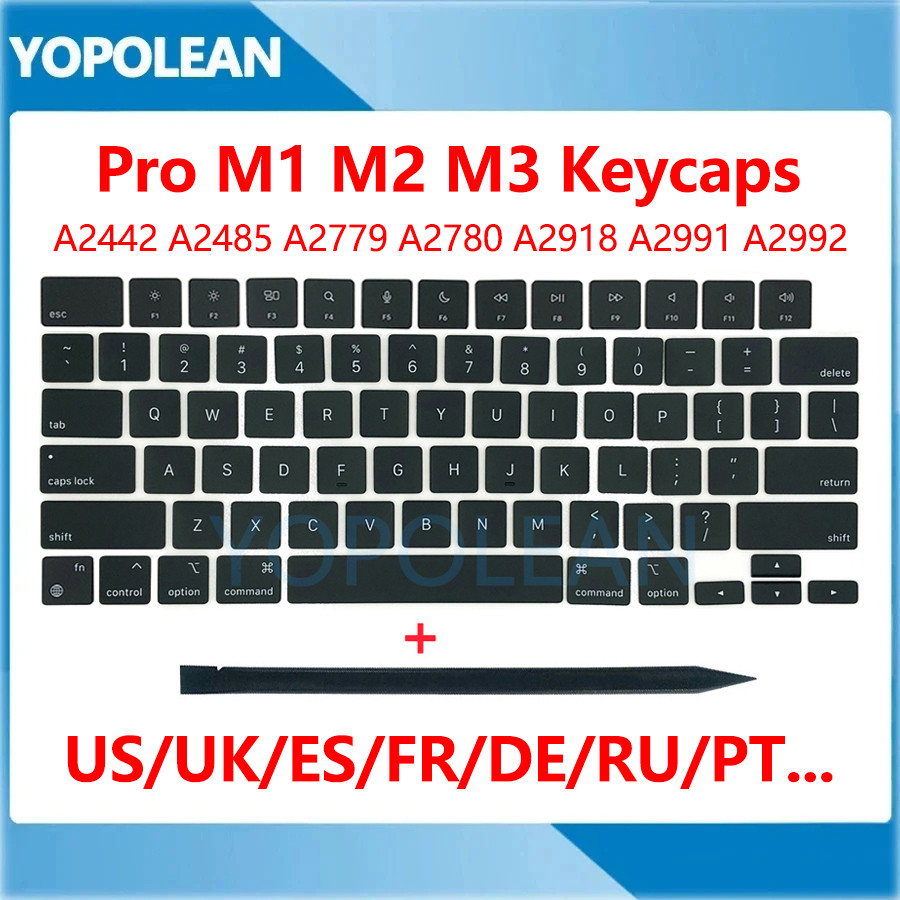 ใหม่ A2442 A2485 A2779 A2780 A2918 A2991 A2992 Keycaps สําหรับ Macbook ...