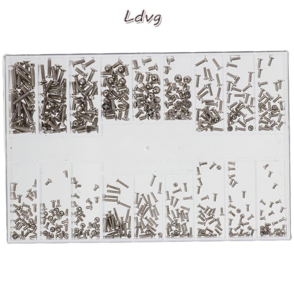 LDVG สกรูขนาดเล็ก, M1.2 / M1.4 / M2.0 18 ชนิด Mini Screw Assortment Kit, Fixing Glasses/Watches ...
