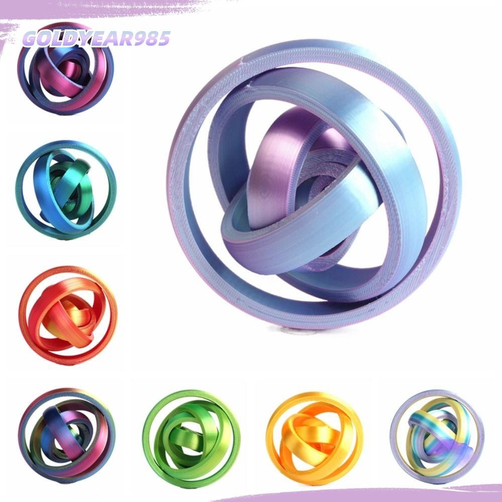 GOLDYEAR985 Fidget Decompression แผ่น,การพิมพ์ O-Shaped หมุนของเล่น,แบบ ...
