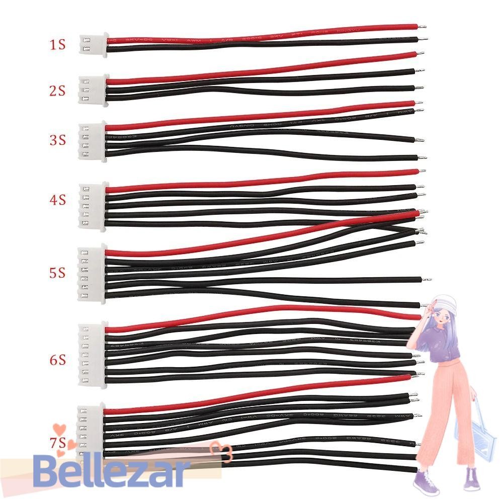 BELLEZAR RC Lipo แบตเตอรี่ Balancer ปลั๊กชาร์จ, 1S 2S 3S 4S 5S 6S 7S 22AWG ขั้วต่อสายไฟ,ซิลิโคน ...