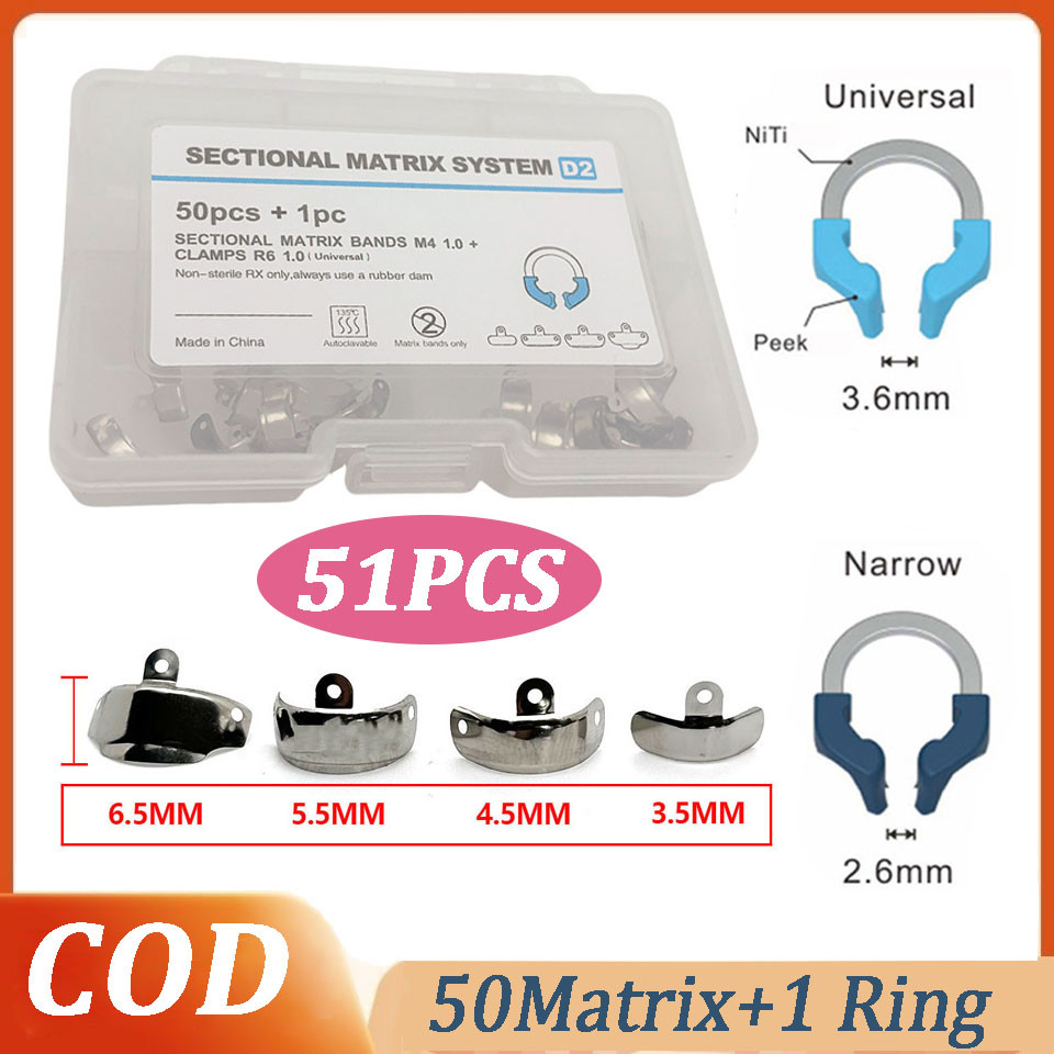 Dental Matrix Bands Clamp Sectional Contoured Matrix System โลหะ ...