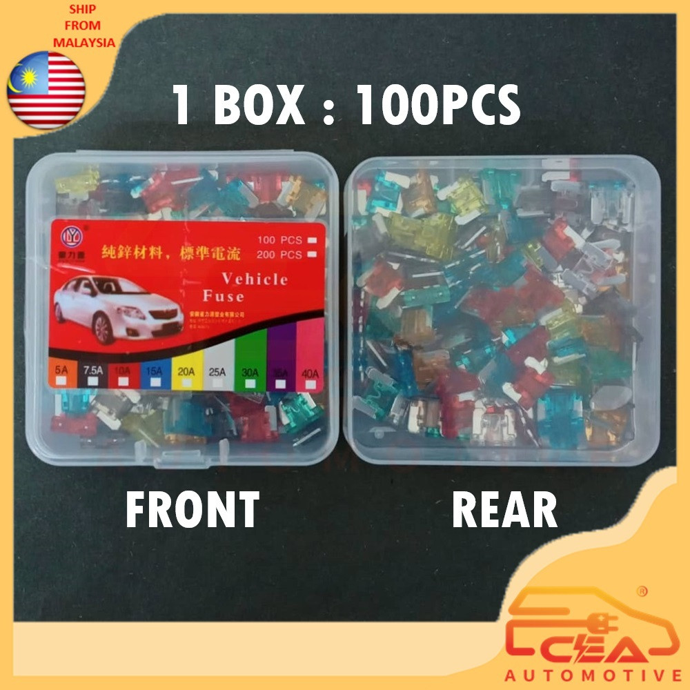 1BOX 5A 7.5A 10A 15A 20A 25A 30A MICRO BLADE FUSE LOW PROFILE MINI ...