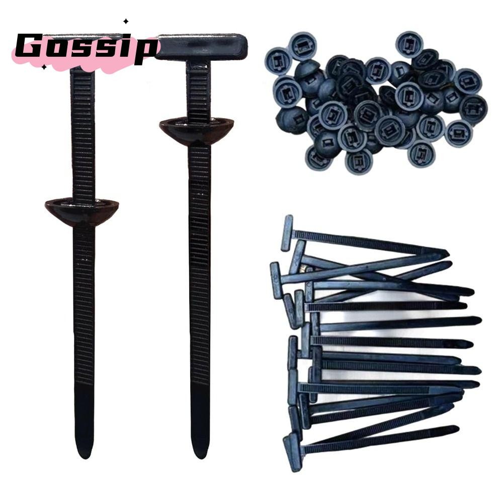 GOSSIP 20/50100 ชิ้น Heavy Duty Nylon Zip Tie, Cable Tie Retainer Self ...