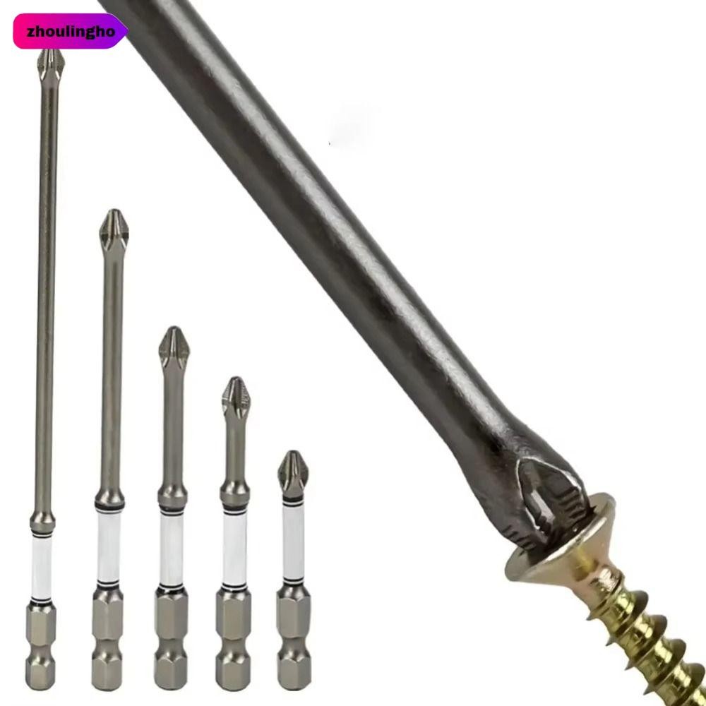ZHOULINGHO Impact Phillips ไขควงบิต,ลื่นทนต่อการสึกหรอ, 50-150 มม. ไข ...