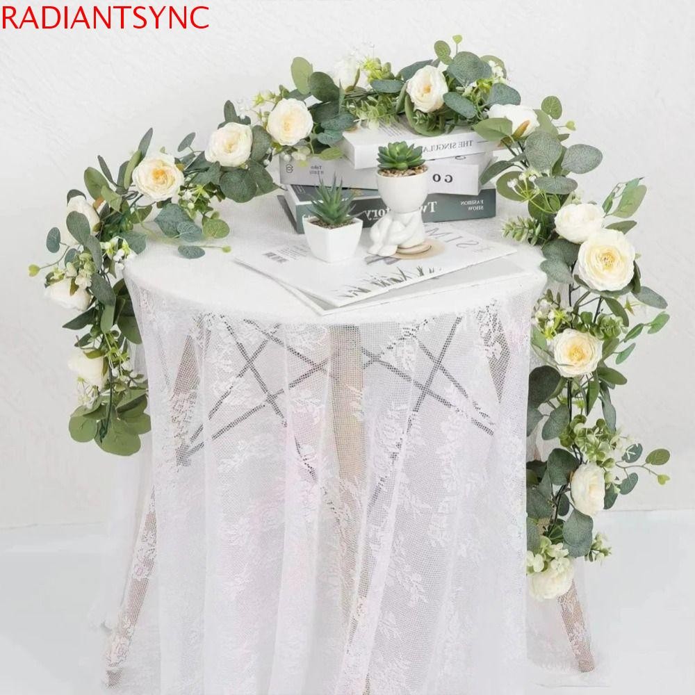 RADIANTSYNC ใบยูคาลิปตัสปลอม, เถาวัลย์ประดิษฐ์อเนกประสงค์เหมือนจริง, Greenery 180 ซม.ประณีตทนทาน ...