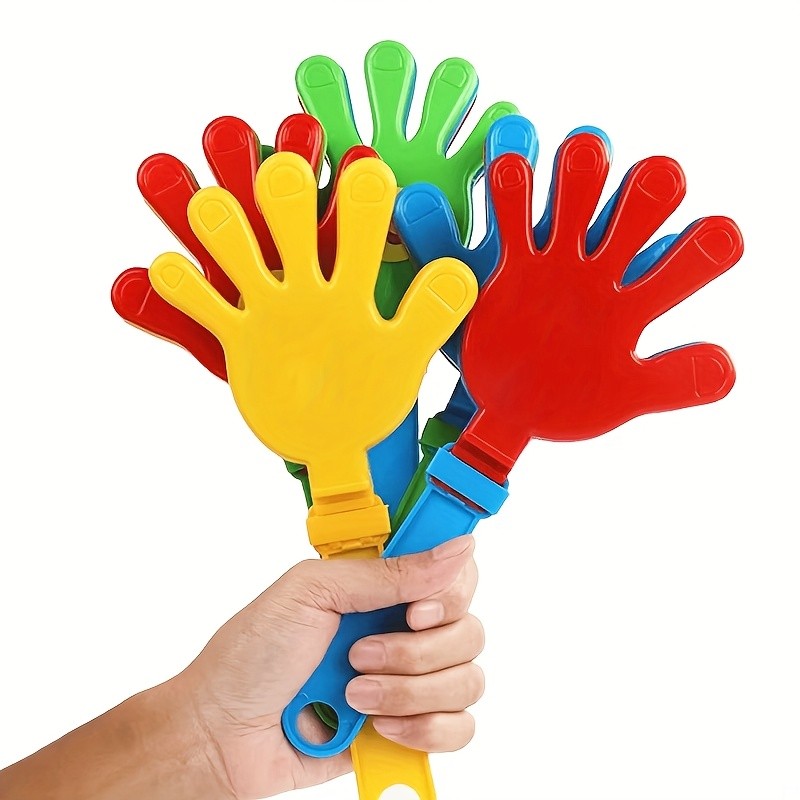 8 ชิ้น Clappers พลาสติกเสียง Makers แฟชั่นที่มีสีสัน Hand Clapper Props ...