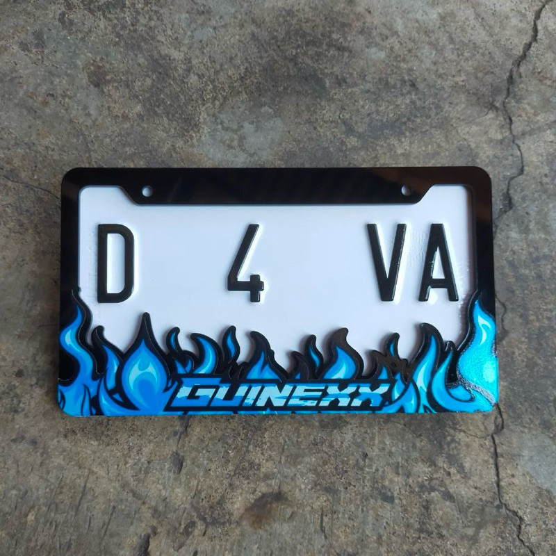 BRIGIXSHOP Viral JDM Model Motorcycle Number Plate (จาน+เฟรม+ตัวยึด ...