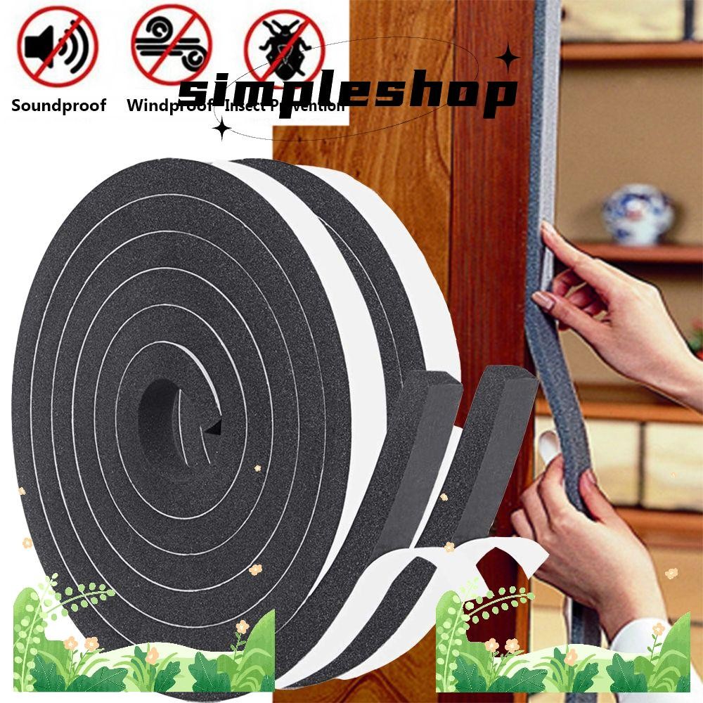 SIMPLESHOP 2M/ม้วนประตูหน้าต่างแถบปิดผนึกเทปฉนวนกันความร้อนกันฝุ่นSelf-Adhesive Drught Excluder ...