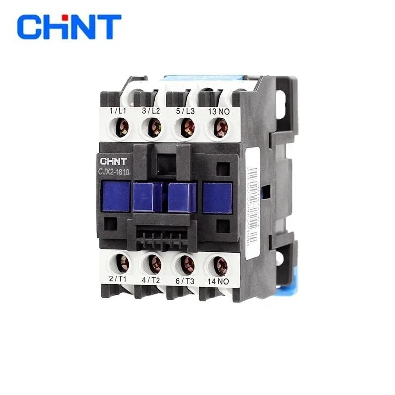 Original CHINT CJX2-1810 1NO AC Contactor 18A คอยล์แรงดันไฟฟ้า 380V ...