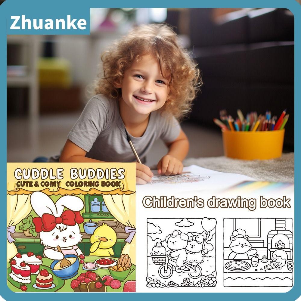ZHUANKE สมุดระบายสี, หนังสือภาพวาดการศึกษา Graffiti, ตลกความเครียดบรรเทาการ์ตูน Doodles หนังสือ ...