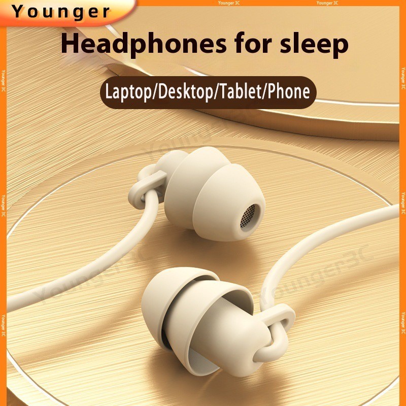 In Ear Sleep Noise Cancelling หูฟังแบบมีสาย,วัสดุซิลิโคนเหลว Type-c/3.5 ...