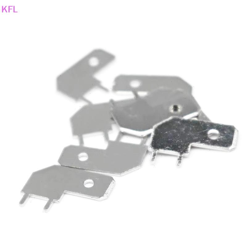 (KFL) 50 ชิ้น 4.8/6.3 รูปธงแทรกแผงวงจร PCB ใส่ PCB L-รูปมุมบัดกรีความ ...