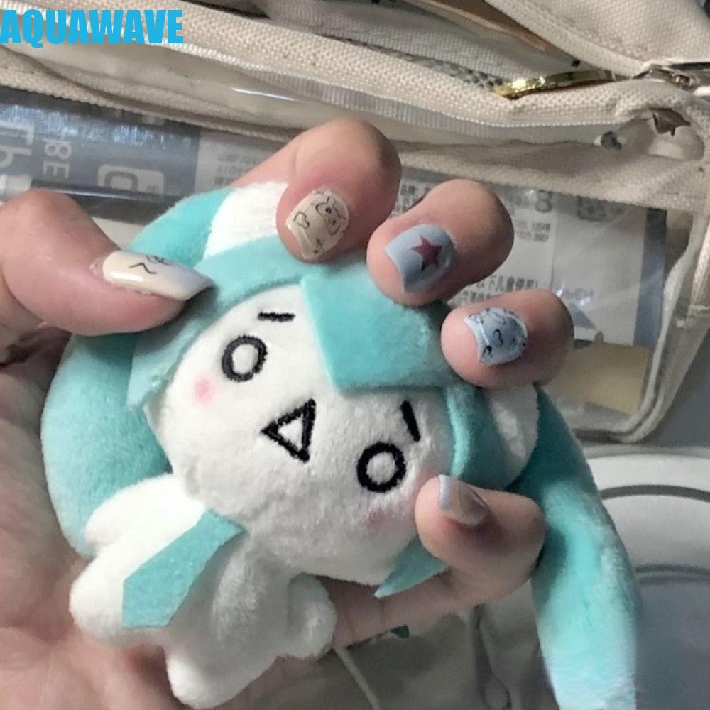 AQUAWAVE Bandai Hatsune Miku ตุ๊กตา, Fluffy Plushy Snow Miku ตุ๊กตาพวง ...