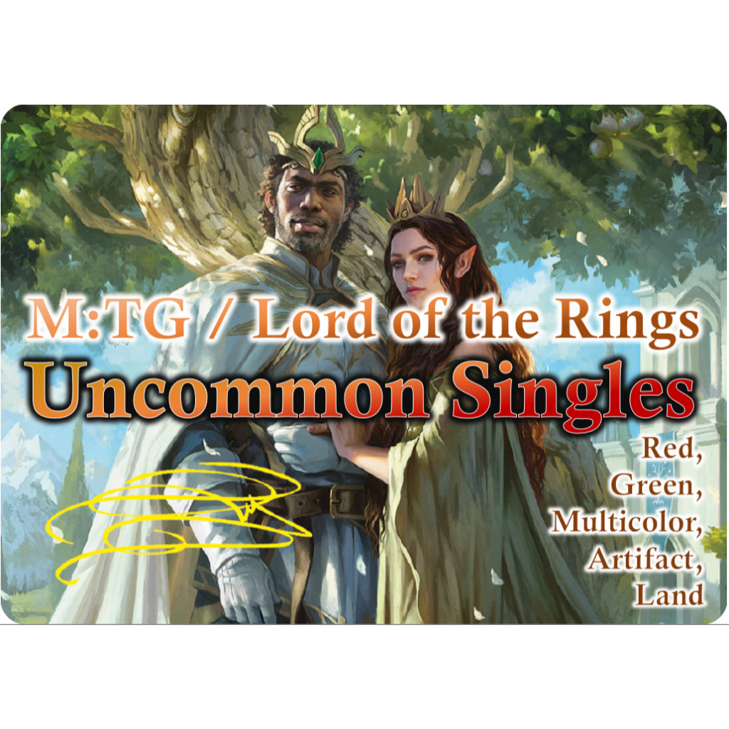 LTR Lord of the Rings UNCOMMONS Singles Red, Green, Gold, Artifact ...