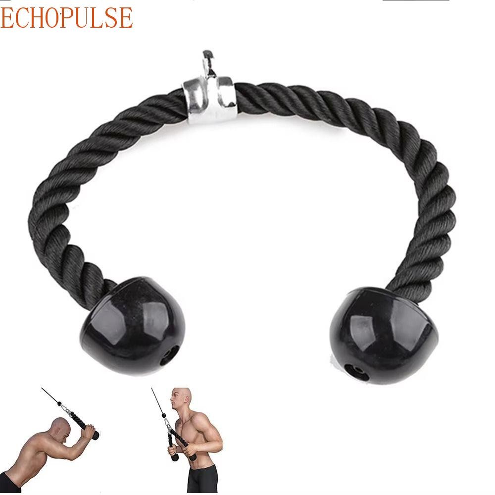 ECHOPULSE Triceps เชือกดึงลง, แบบพกพา Heavy Duty Fitness สิ่งที่แนบมา ...