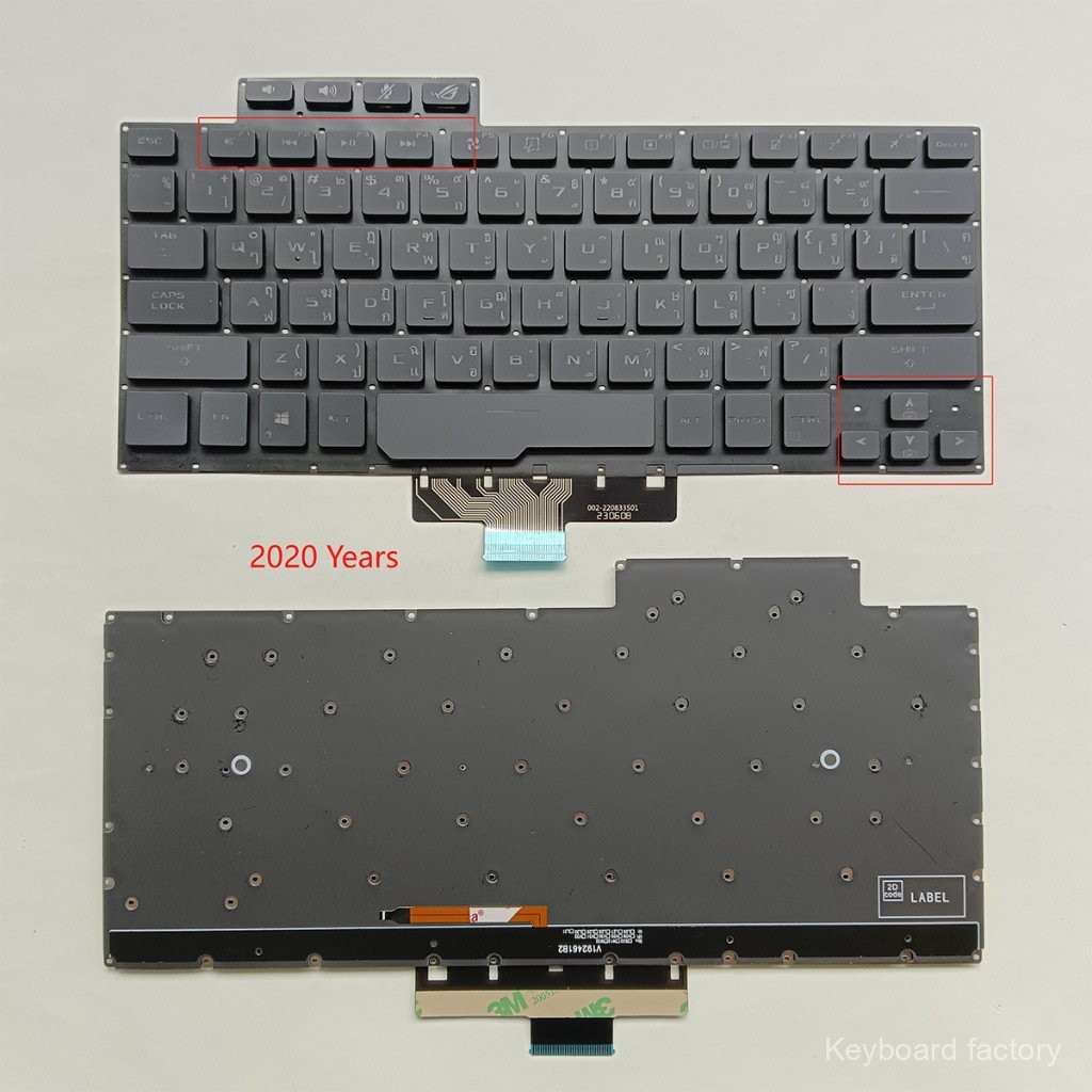 แป้นพิมพ์ใหม่สำหรับอัสซุส ROG Zephyrus G14 ga401 ga401u ga401m ga401i ...
