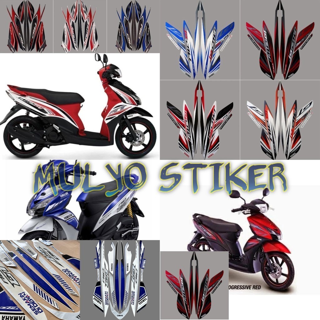 STRIPING STICKER Yamaha Mio GT 2013 2014 สติ๊กเกอร์มอเตอร์ไซค์ Fullset ...