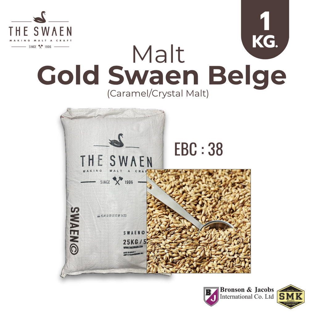 Malt มอลต์ The Swaen : Gold Swaen Belge 1 Kg. สำหรับทำเบียร์ คราฟท์ ...
