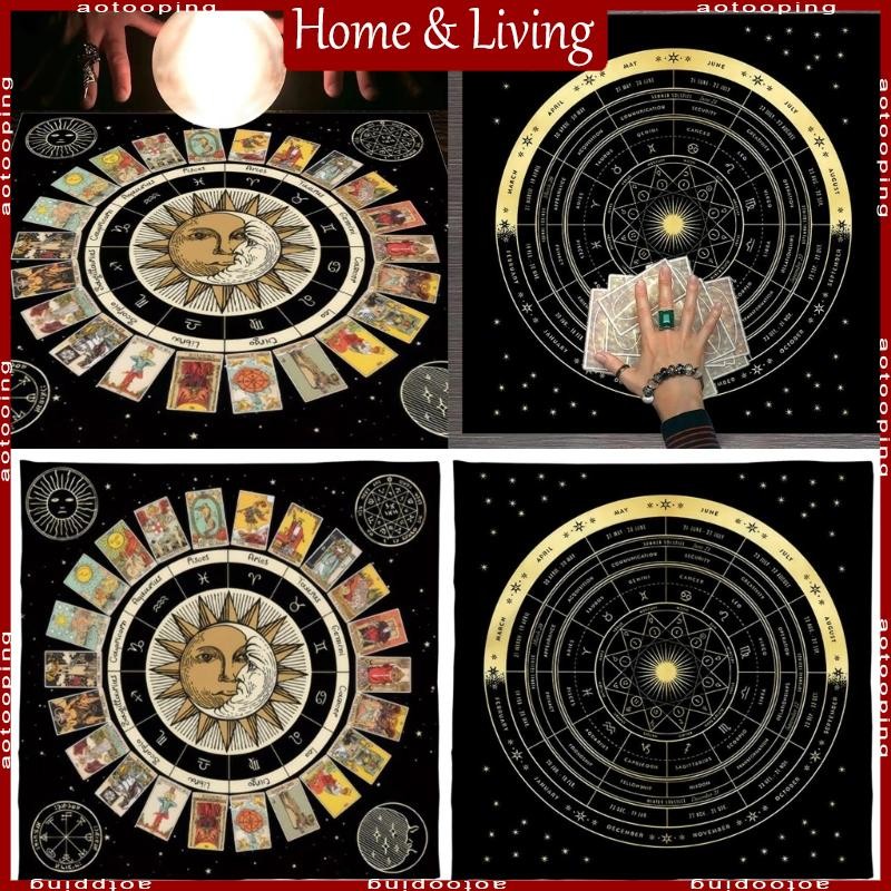 AOTO เรขาคณิต Divinations ตารางผ้าเกมกระดาน Oracles การ์ด Pad Rune Mat | Shopee Thailand