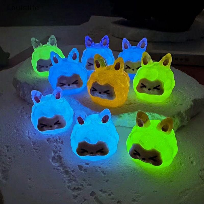 LLPH 10PCS Luminous Rabbit Glow At Night Moss Micro Landscape ตกแต่ง ...