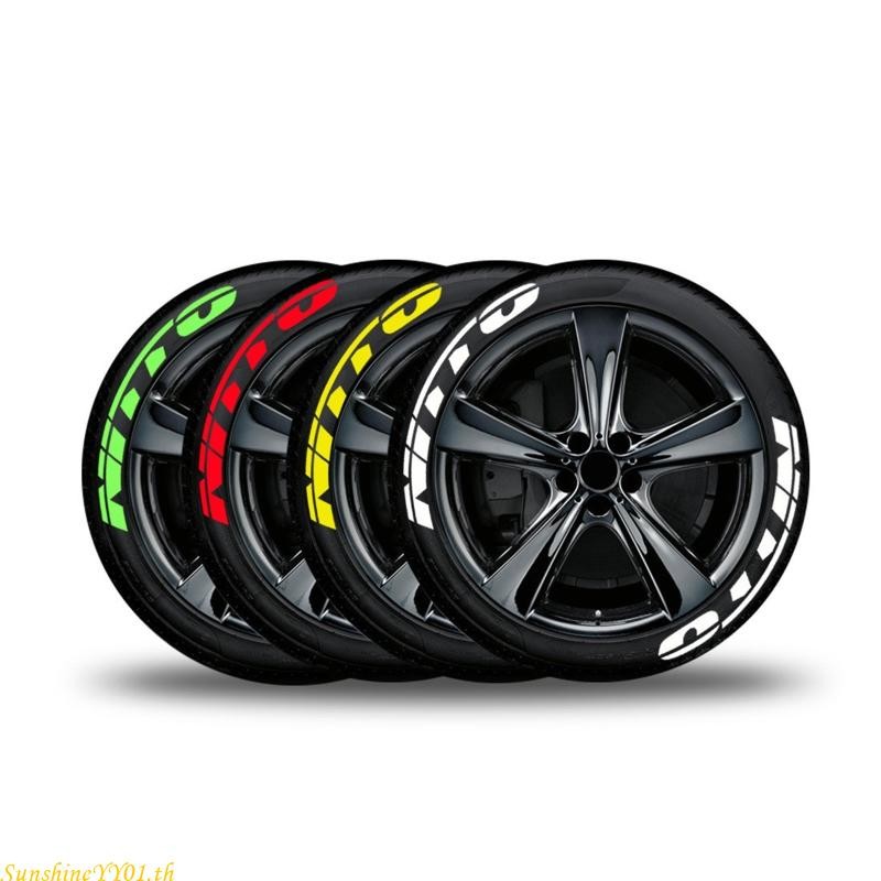 SUN 8 ชิ้นรถภายนอกกราฟิกรูปลอกสติกเกอร์รถจักรยานยนต์ NITTO-รูปแบบรูปแบบ ...