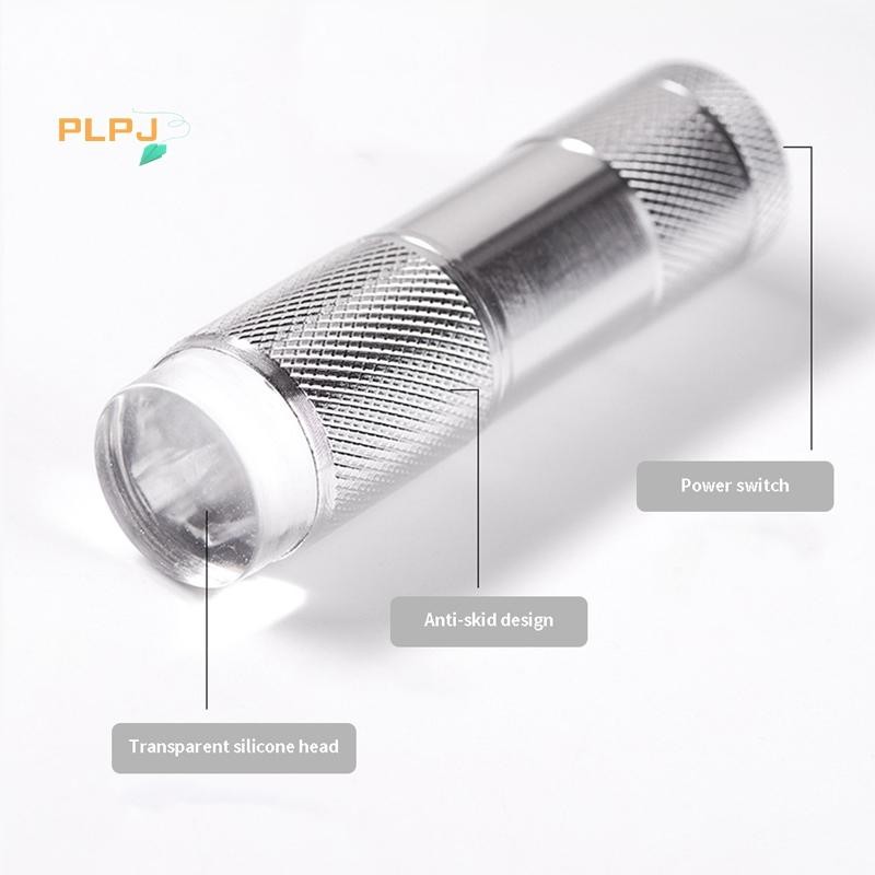 PLPJ UV ไฟฉายขนาดเล็กพร้อม Stamper ซิลิโคนแบบพกพามือถือ LED โคมไฟแต่ง ...