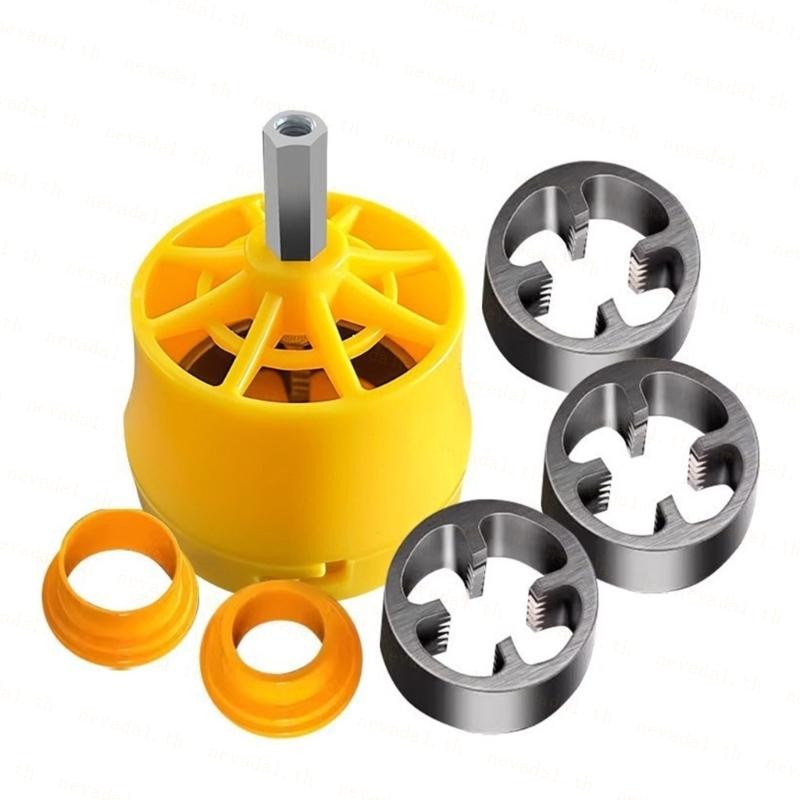 ʚɞ Ne ʚɞ 7 ชิ้น PVC Thread Maker เครื่องมือ Threader ชุดเครื่องมือประปา ...
