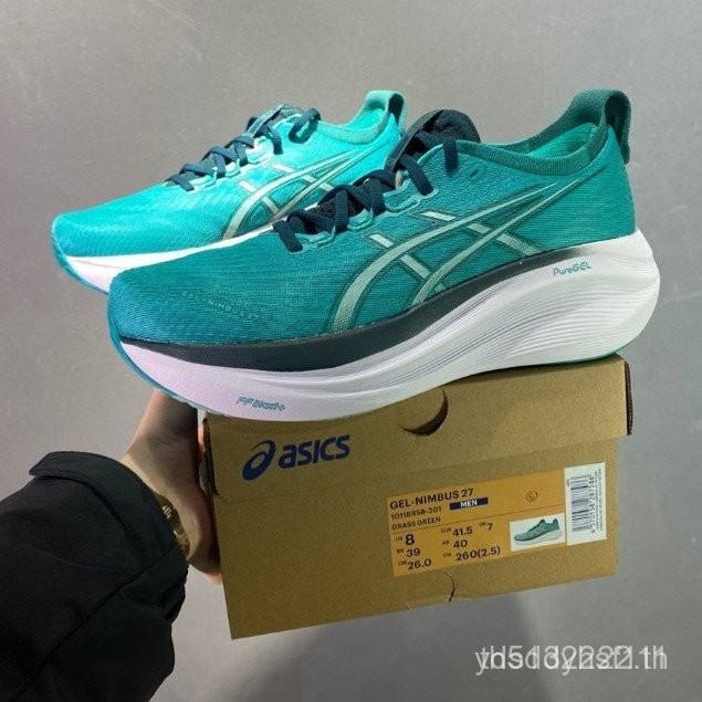 รองเท้าวิ่ง Asics Gel-Nimbus 27 สำหรับผู้ชายและผู้หญิง รองเท้าผ้าใบสไตล์เบา Gel-Nimbus 26 ...